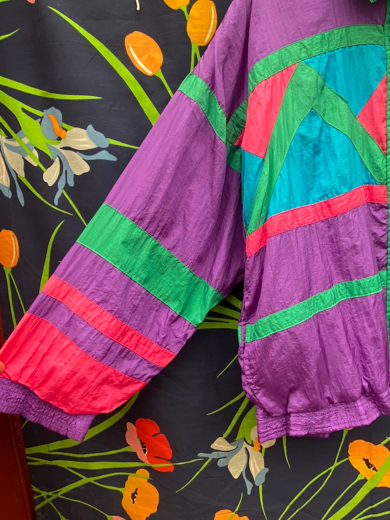 Vintage Neon 80s Windbreaker Jacket, Ski Jacket, Snowboard Jacket - Etsy