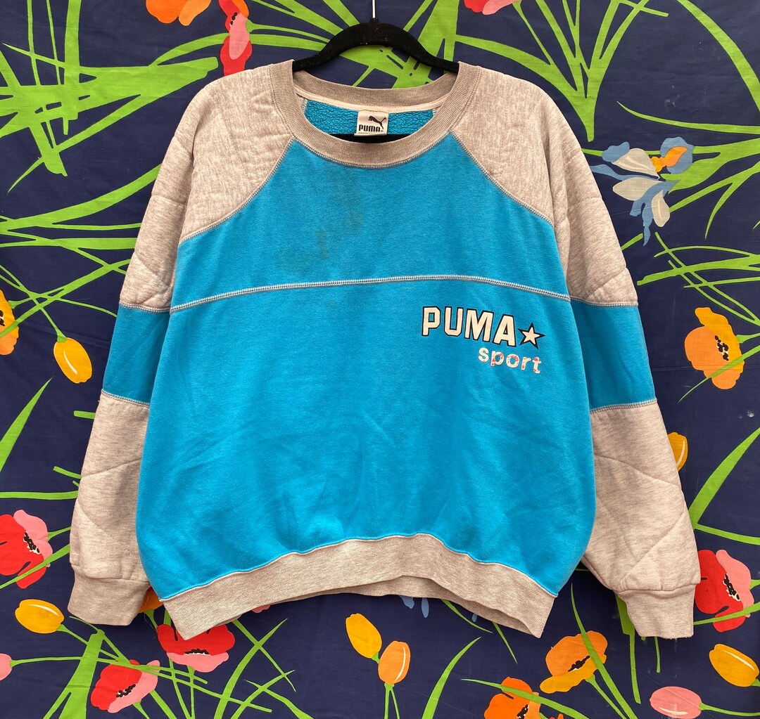 Vintage 80s or 90s Puma Sports Crew Neck Sweatshirt - Etsy