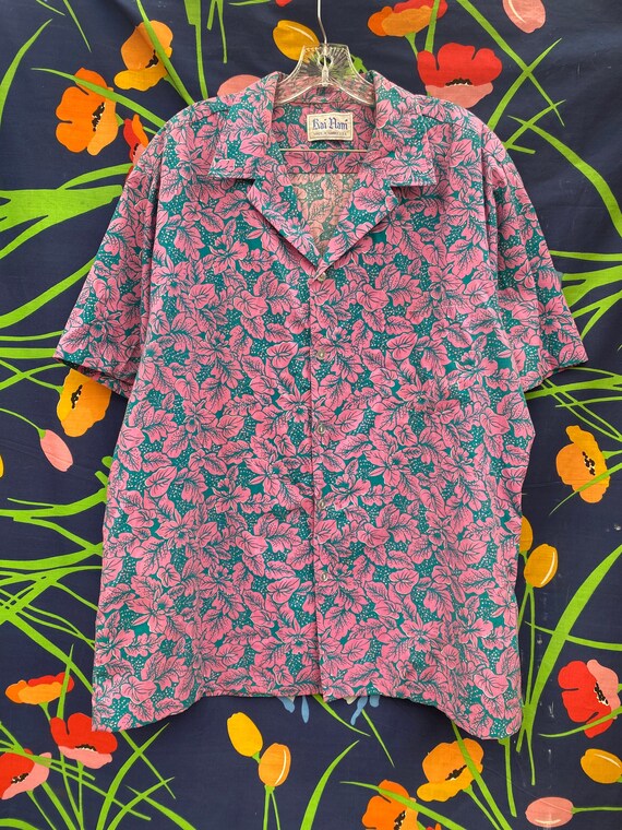 Hawaiian Shirt Button Up Vintage Gem