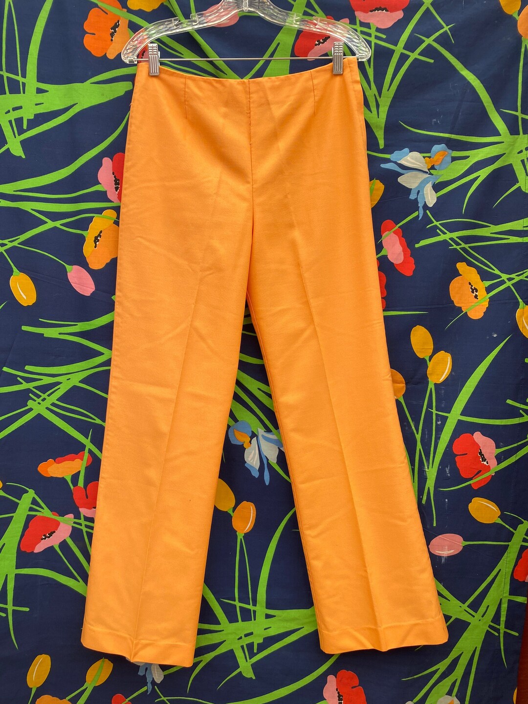 Vintage Bend Over Pleated Pants W Sherbet Orange Pants - Etsy