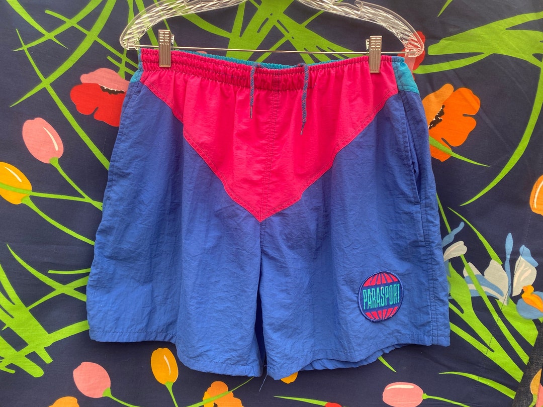 Vintage Short Short 80s Swim-trunks Swimsuit - Etsy