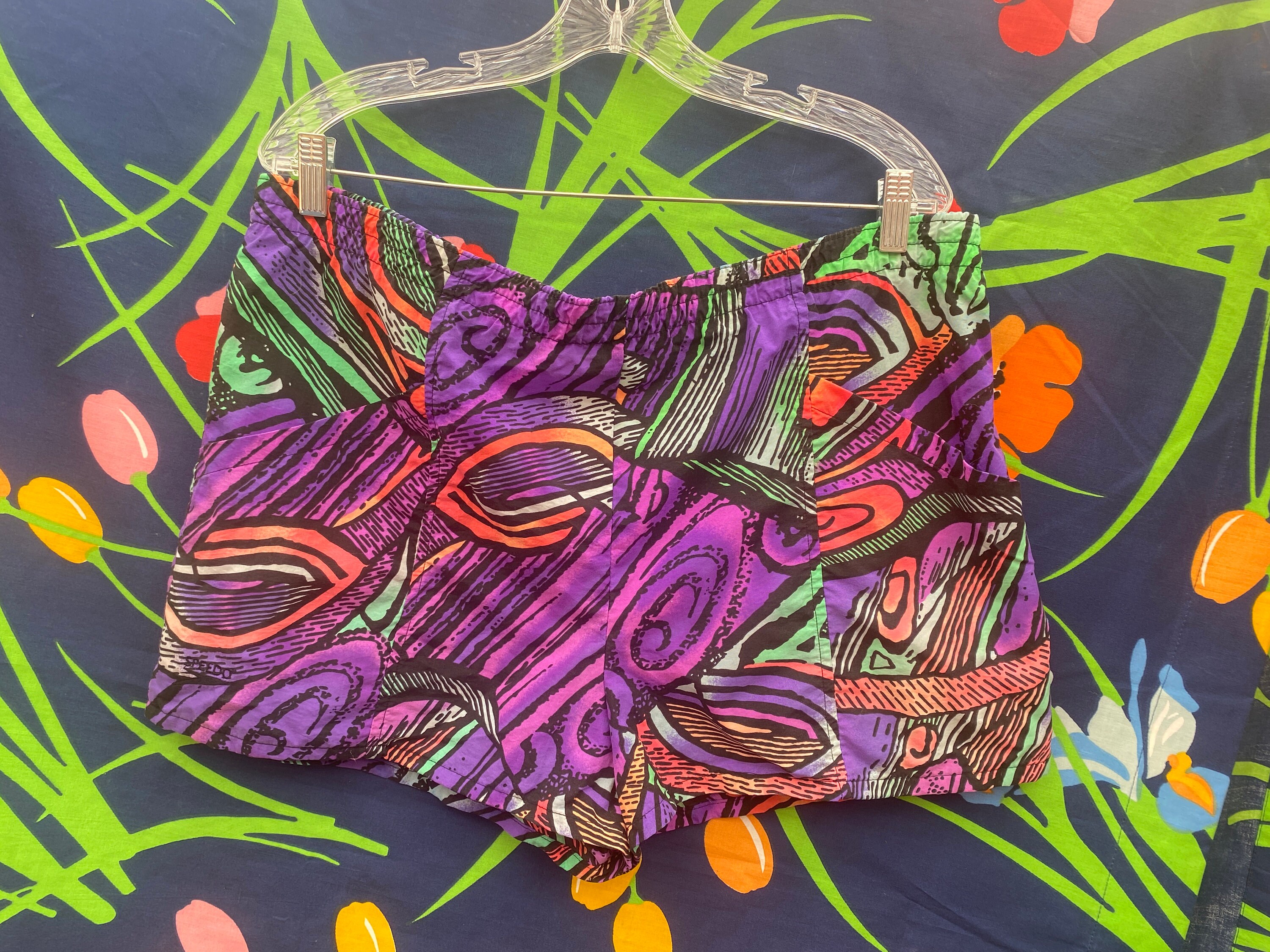 Vintage 80s Speedo Swim Shorts Swimsuit - Etsy