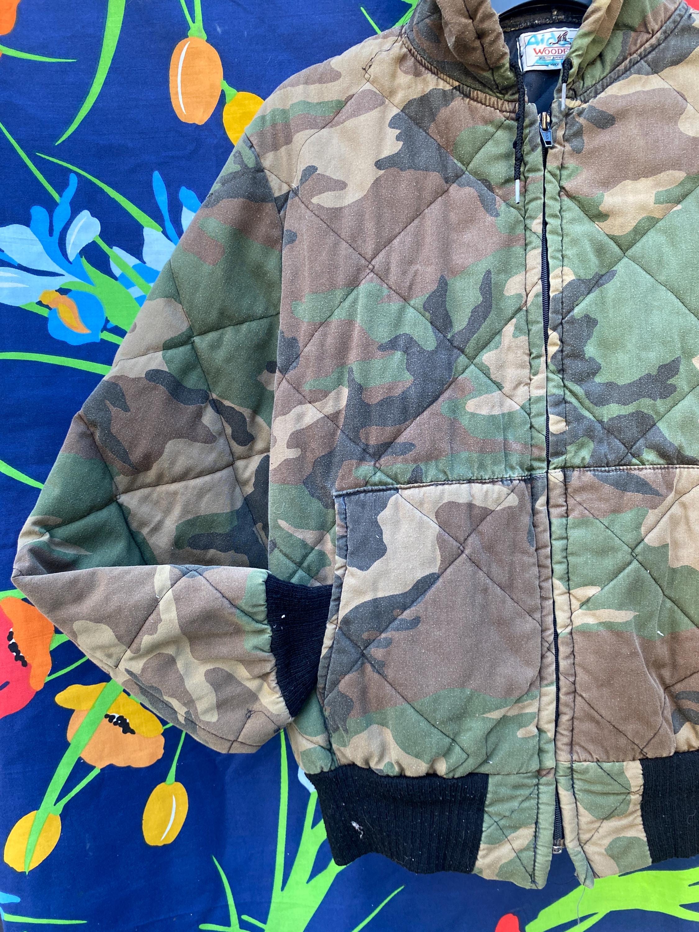 Vintage 80s Camoflauge Forest Camo Jacket, Vintage Hunting Jacket - Etsy