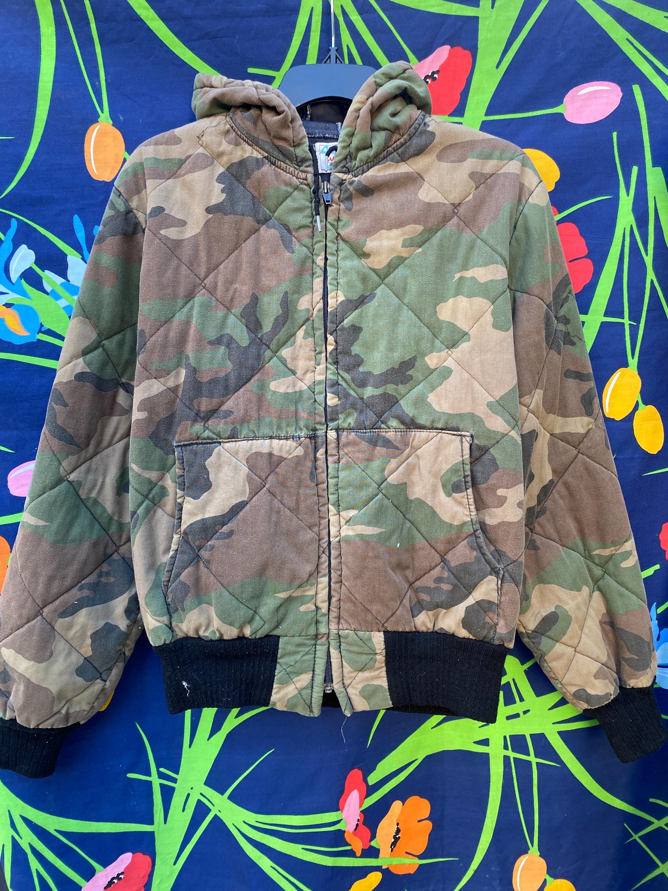 Vintage 80s Camoflauge Forest Camo Jacket, Vintage Hunting Jacket - Etsy