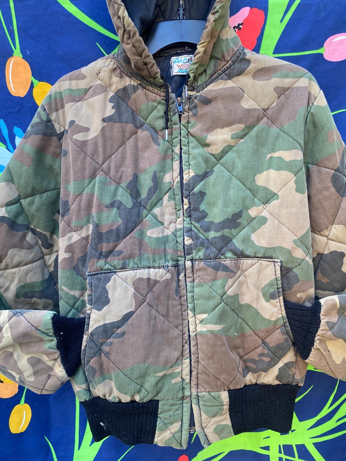 Vintage 80s Camoflauge Forest Camo Jacket, Vintage Hunting Jacket - Etsy