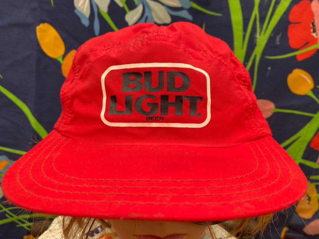 Vintage 80s Bud Light Budweiser Panel Hat Baseball Hat Five Panel Hat ...