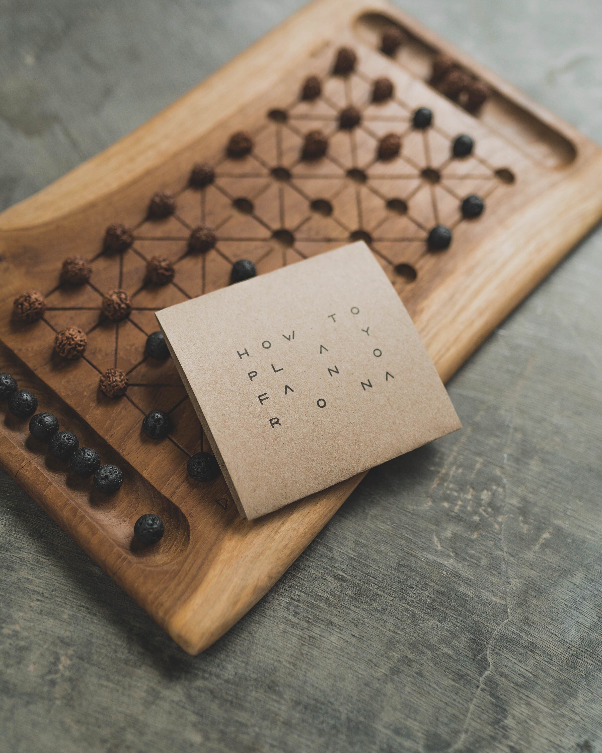 FANORONA / Teak Wood Hand Carved Game / Bali / DEK Boardgames - Etsy
