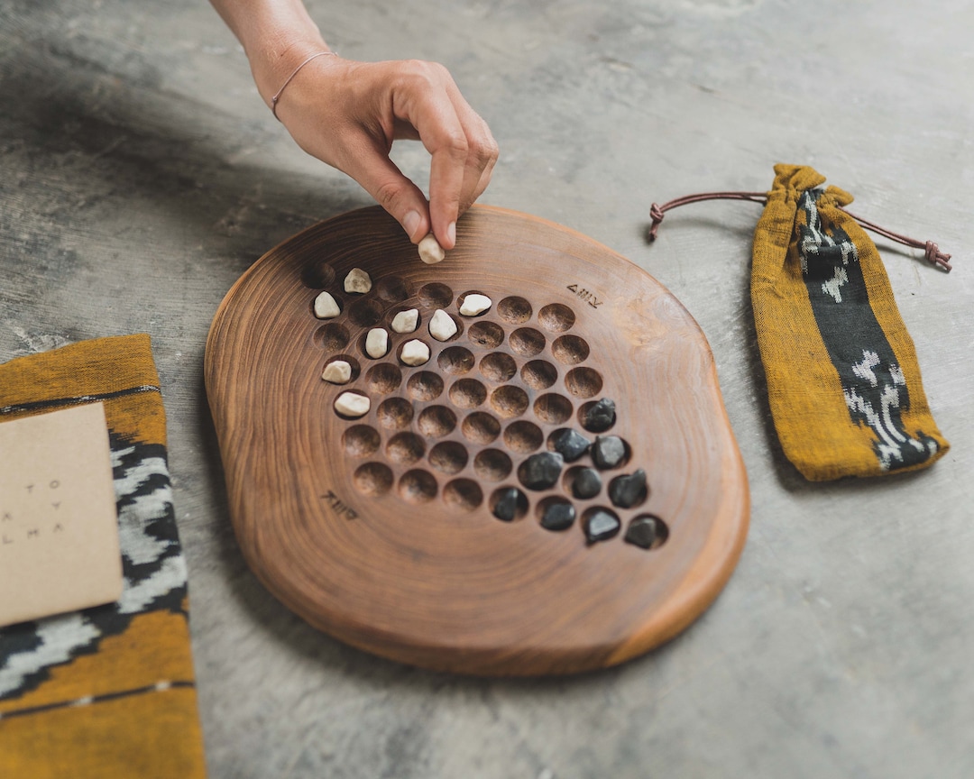 HALMA / Teak Wood Hand Carved Game / Bali - Etsy