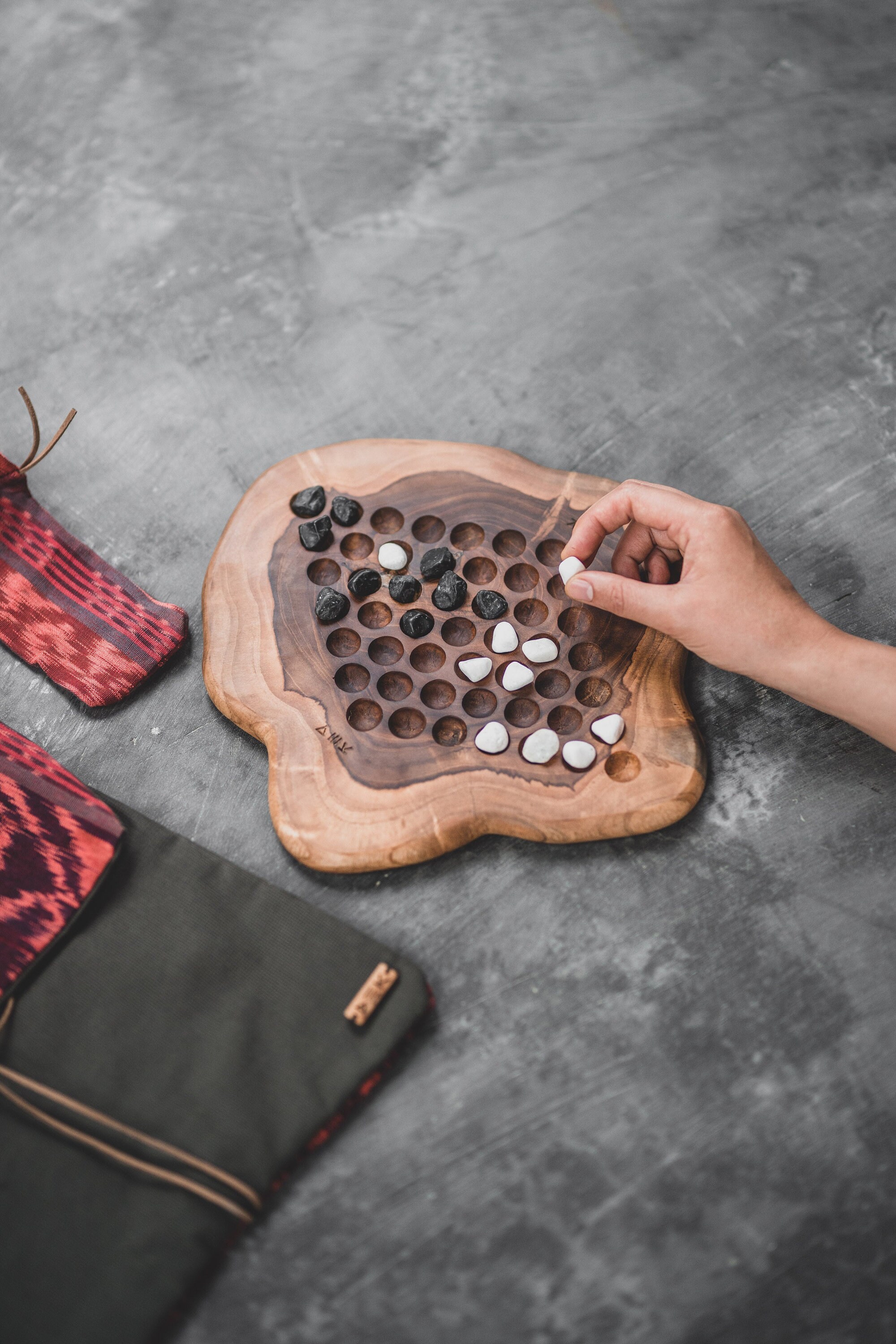 HALMA / Teak Wood Hand Carved Game / Bali - Etsy