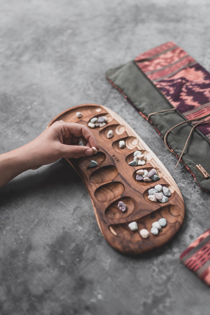 MANCALA / Teak Wood Hand Carved Game / Bali - Etsy