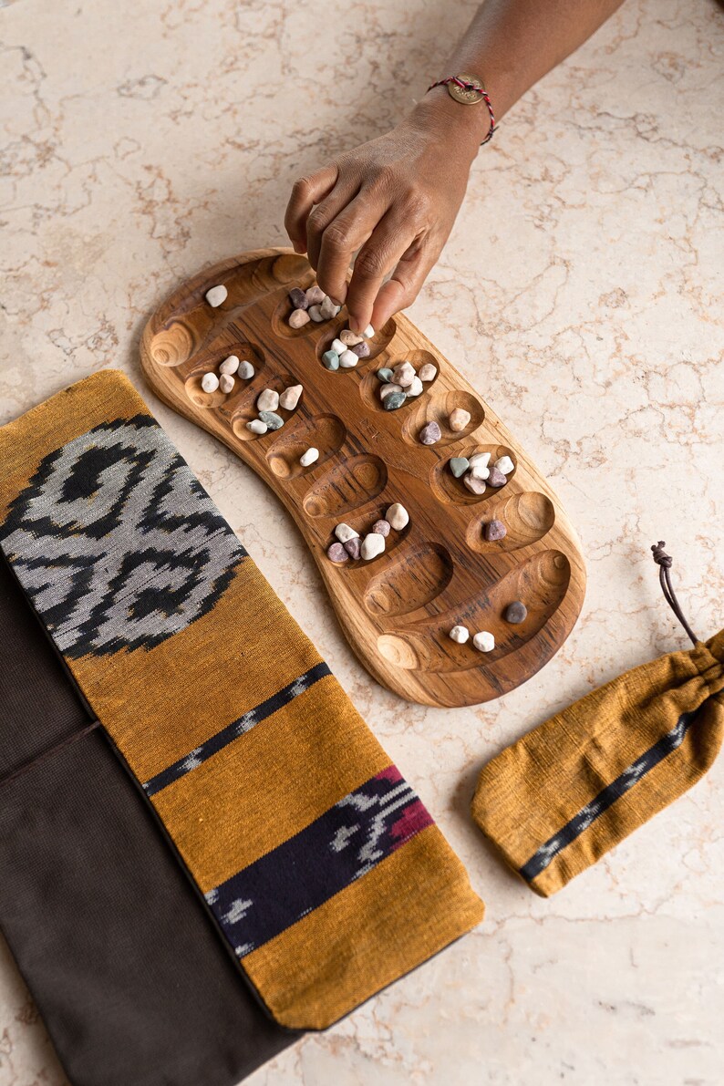 MANCALA / Teak Wood Hand Carved Game / Bali - Etsy