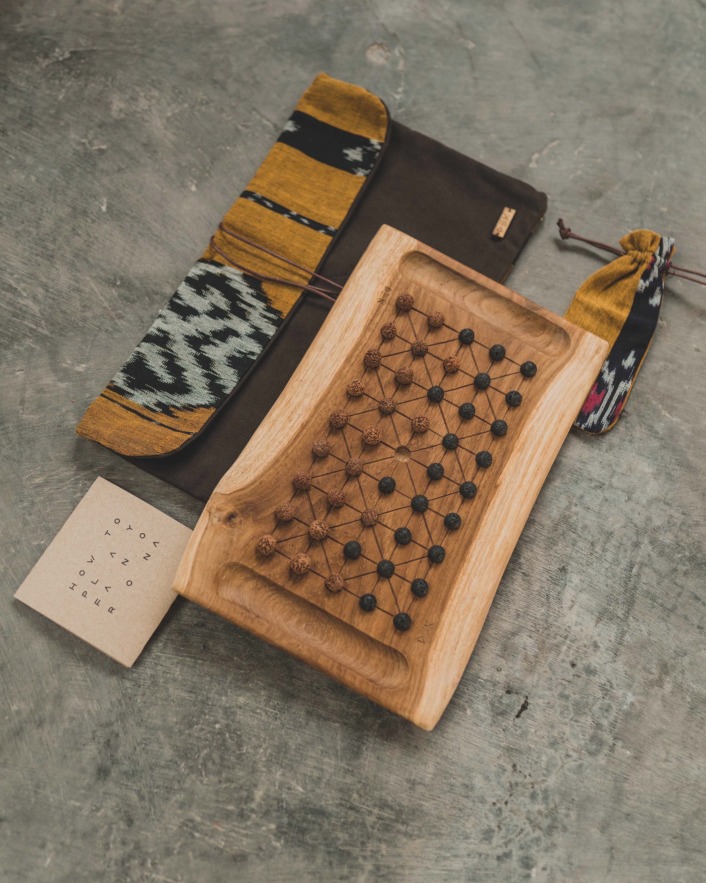 FANORONA / Teak Wood Hand Carved Game / Bali / DEK Boardgames - Etsy