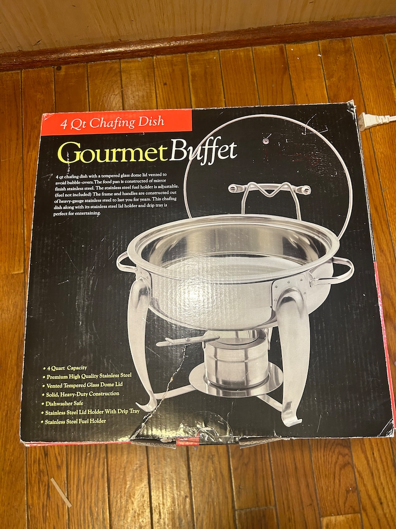 Gourmet Buffet 4 Quart Chafing Dish, Professional Heavy Duty Stainless ...