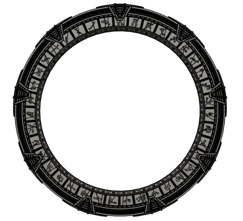 Static Stargate Large Size Wall Fixture Stls - Etsy