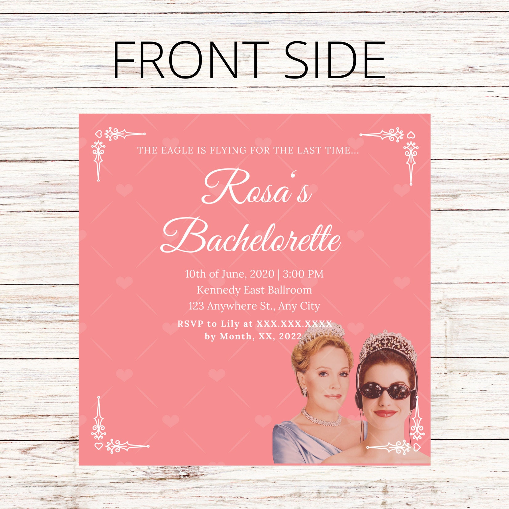 Princess Diaries Bachelorette Party Invite - Etsy