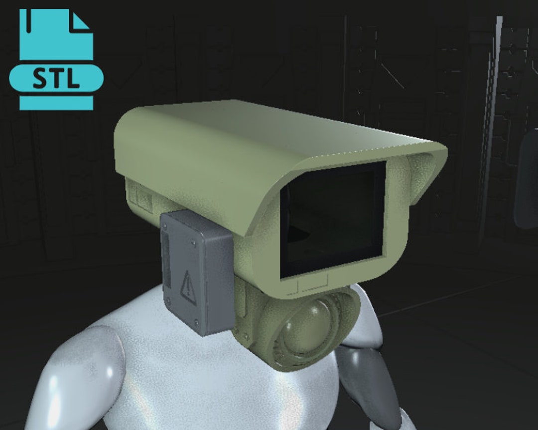 Buy Skibidi Toilet Camera Man Inspired Helmet Stl File Digital Online