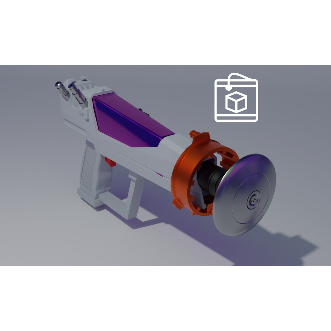 Zombies in Spaceland Dischord Inspired Blaster STL File (digltal FILE ...