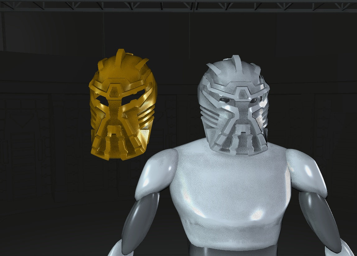 Bionicle Inspired Mata Nui Helmet STL File (digltal FILE ONLY Not ...