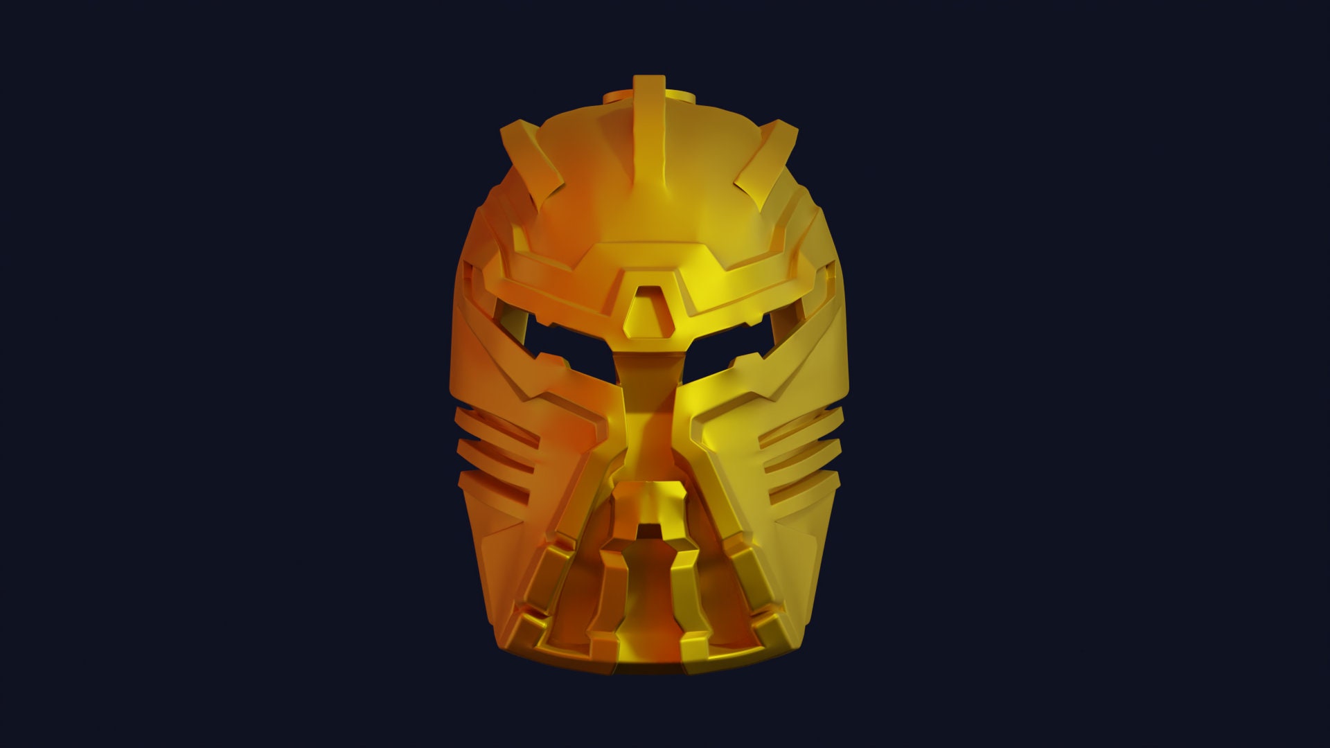 Bionicle Inspired Mata Nui Helmet STL File (digltal FILE ONLY Not ...