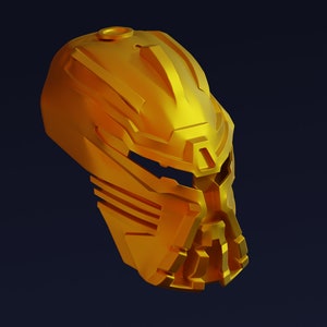 Bionicle Inspired Mata Nui Helmet STL File (digltal FILE ONLY Not ...