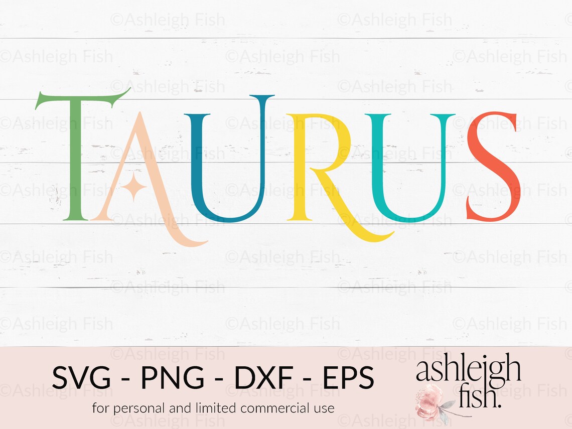 Taurus SVG Cut File Zodiac Svg, Star Sign Svg File, Taurus Png, Shirt ...