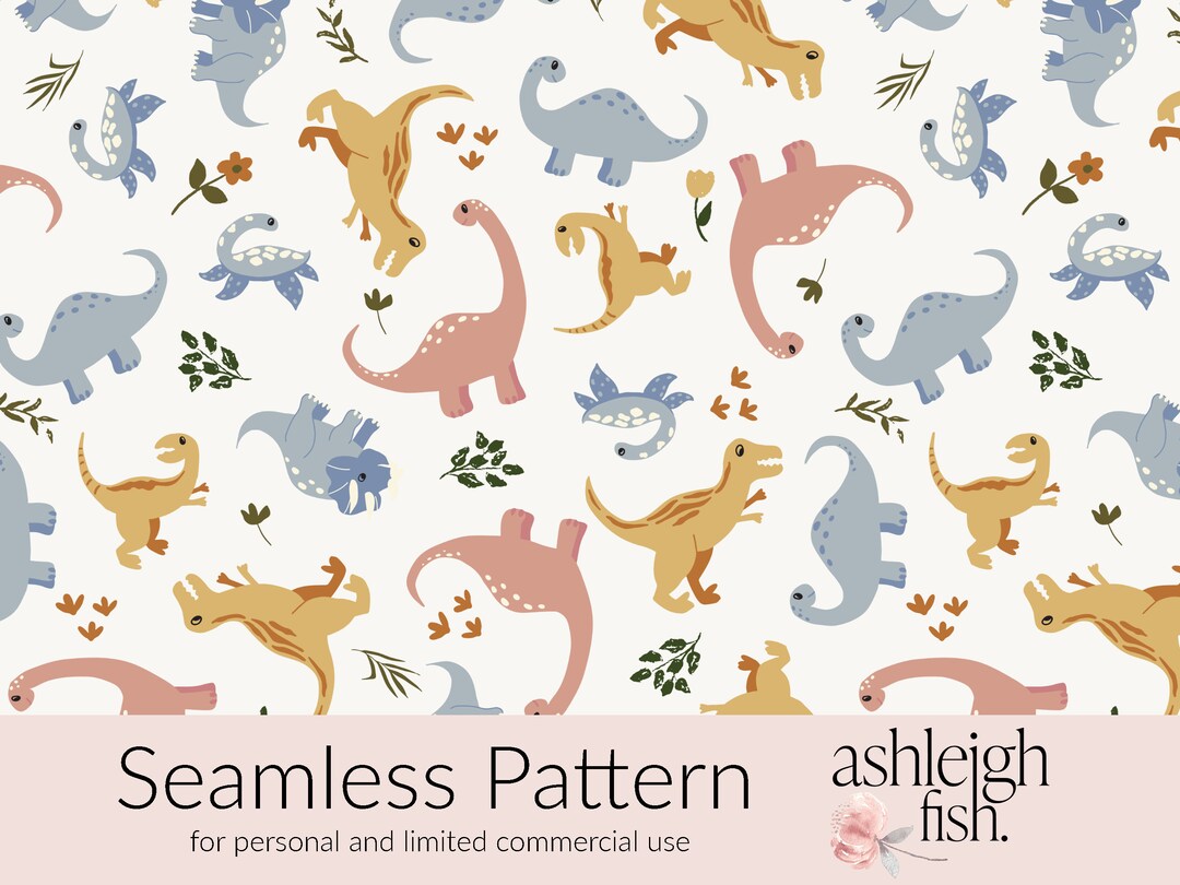 Dinosaur Seamless Pattern, Dinosaur Pattern, Dino Pattern, Kids, Dino ...