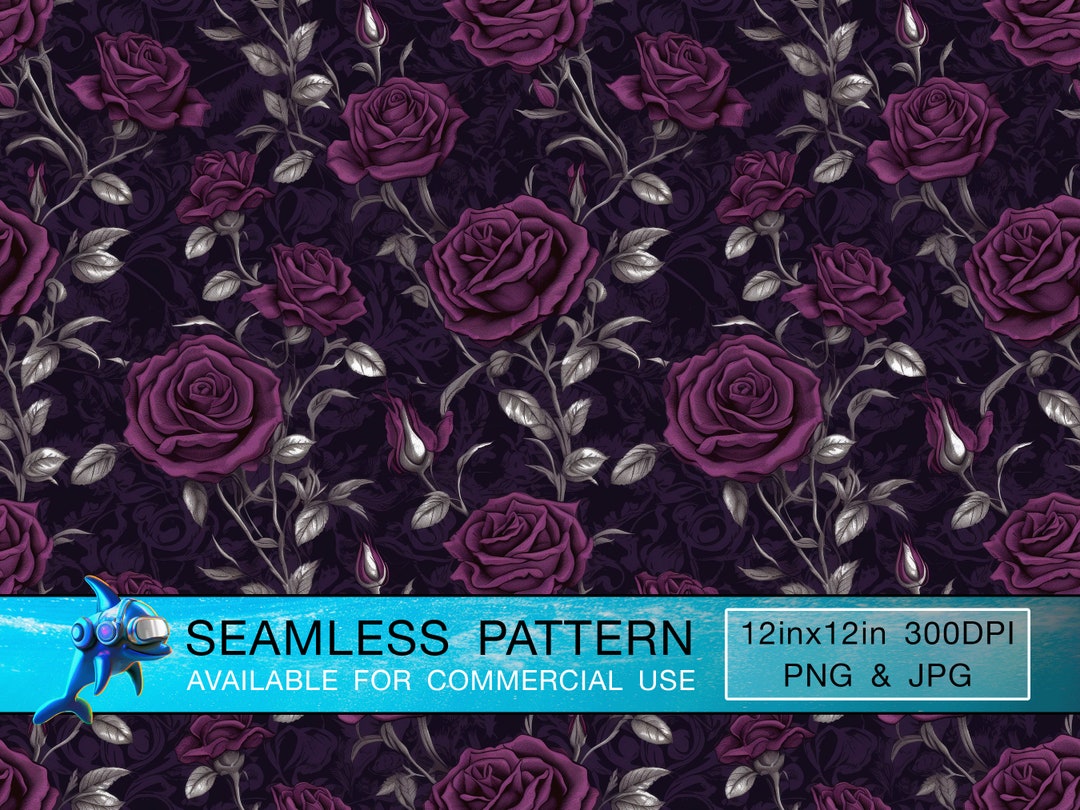 Purple Rose Wallpaper & Purple Roses Background - Flower Pattern ...