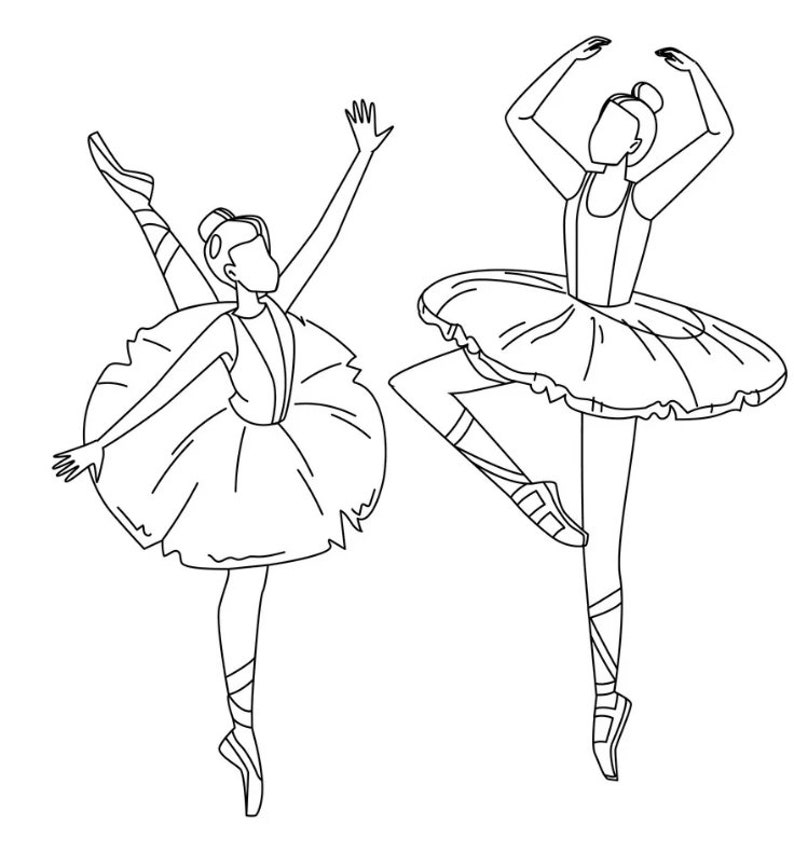 Ballerinas Wearing Tutu Dancing Ballet Image - Etsy
