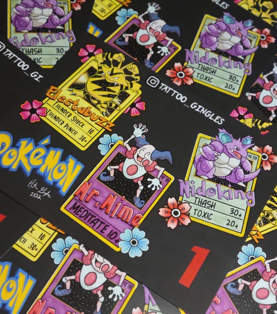 Pokemon Card Tattoo Flash Art 1 - Etsy