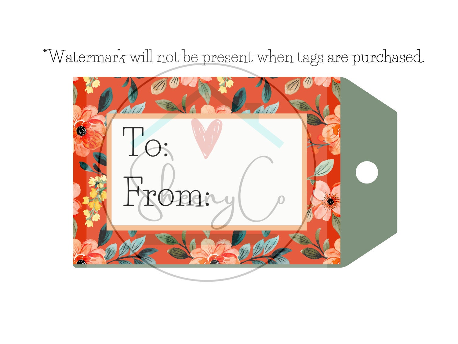 Country Flowers Gift Wrap Printable Gift Tags Instant Download Pretty ...