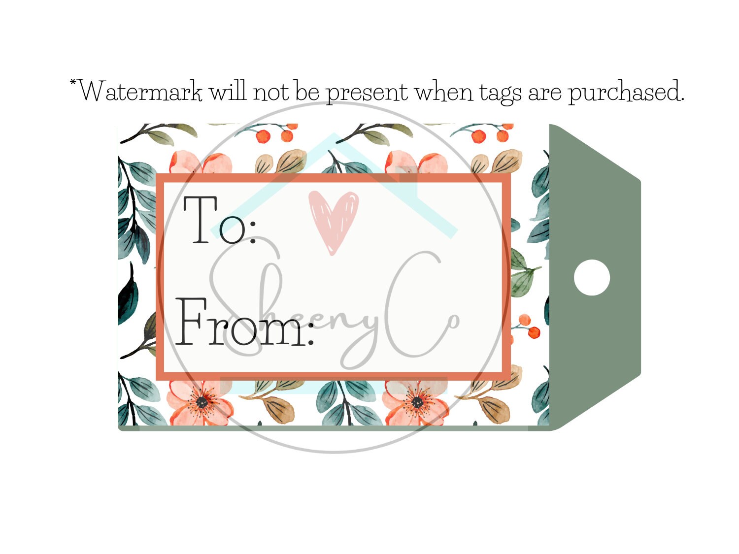 Country Flowers Gift Wrap Printable Gift Tags Instant Download Pretty ...