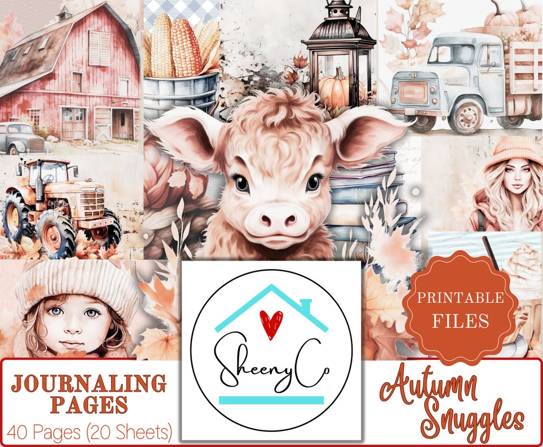 Autumn Pages Journaling Printable Instant Download Fall Scrapbooking ...