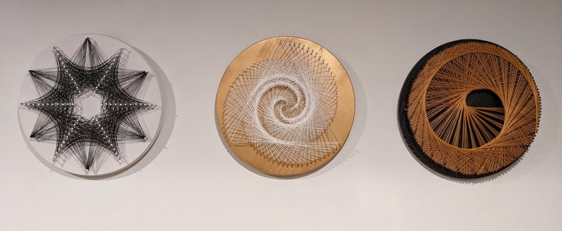 Triangle Spiral String Art - Etsy