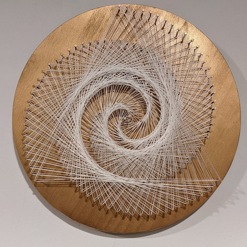 Triangle Spiral String Art - Etsy