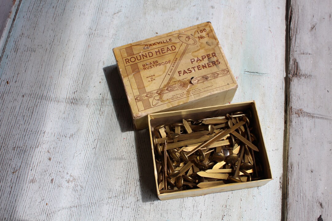 Vintage Oakville Paper Fasteners - Etsy