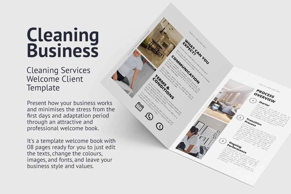 Residential Cleaning Business Client Welcome Book - Etsy