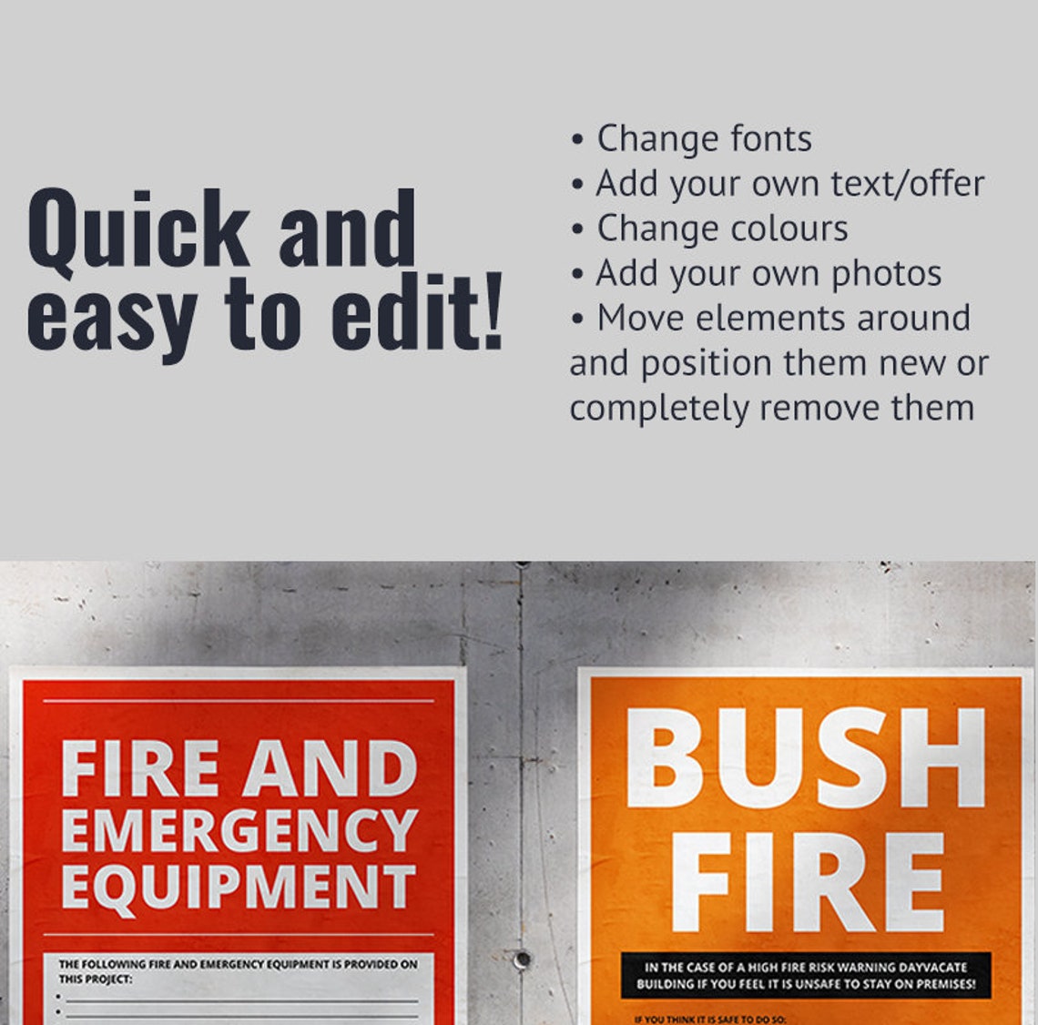 Safety Poster - Template - Etsy