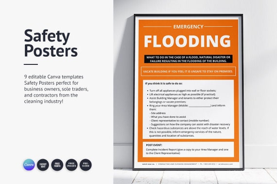 Safety Poster Template - Etsy