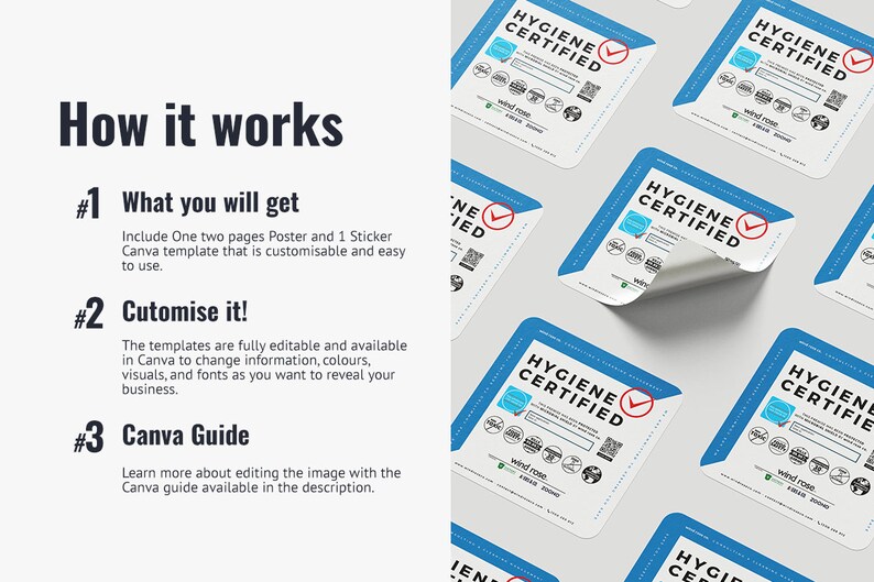 Cleaning Hygiene Certificate Template - Etsy