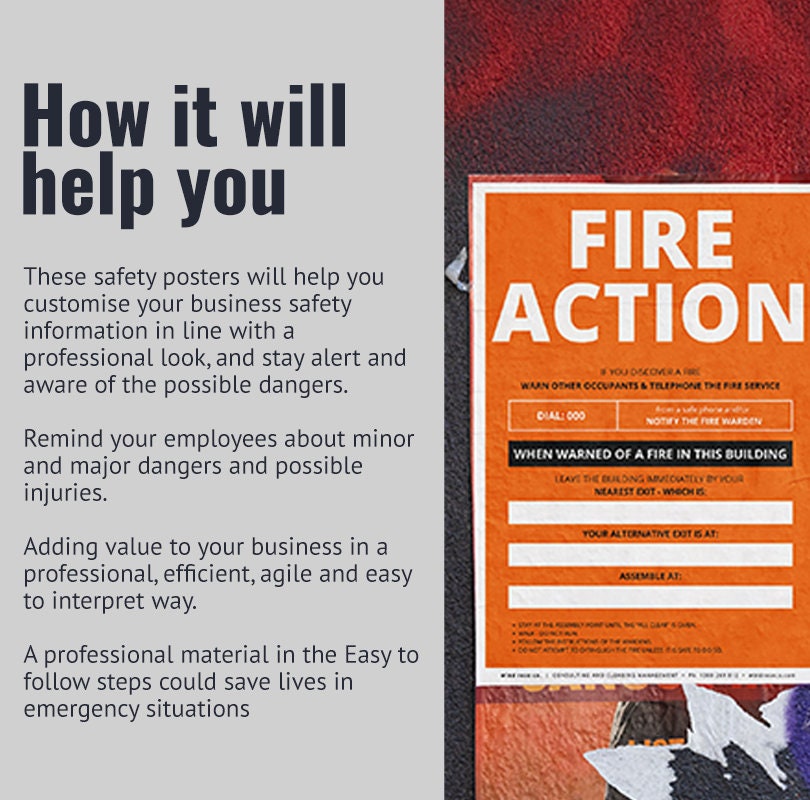 Safety Poster - Template - Etsy