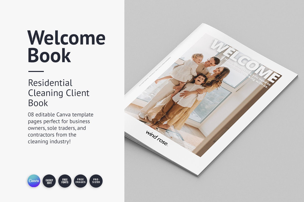 Residential Cleaning Business Client Welcome Book - Etsy