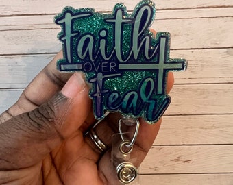 Faith Over Fear Badge Reel - Etsy