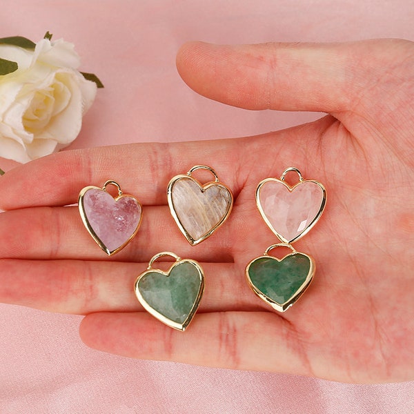 Heart Shaped Charms - Etsy