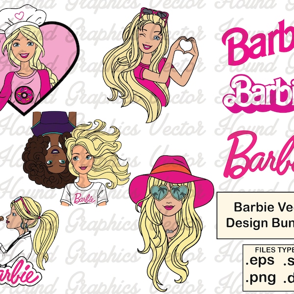Barbie Vector - Etsy