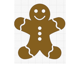 Gingerbread Man Decals - Etsy