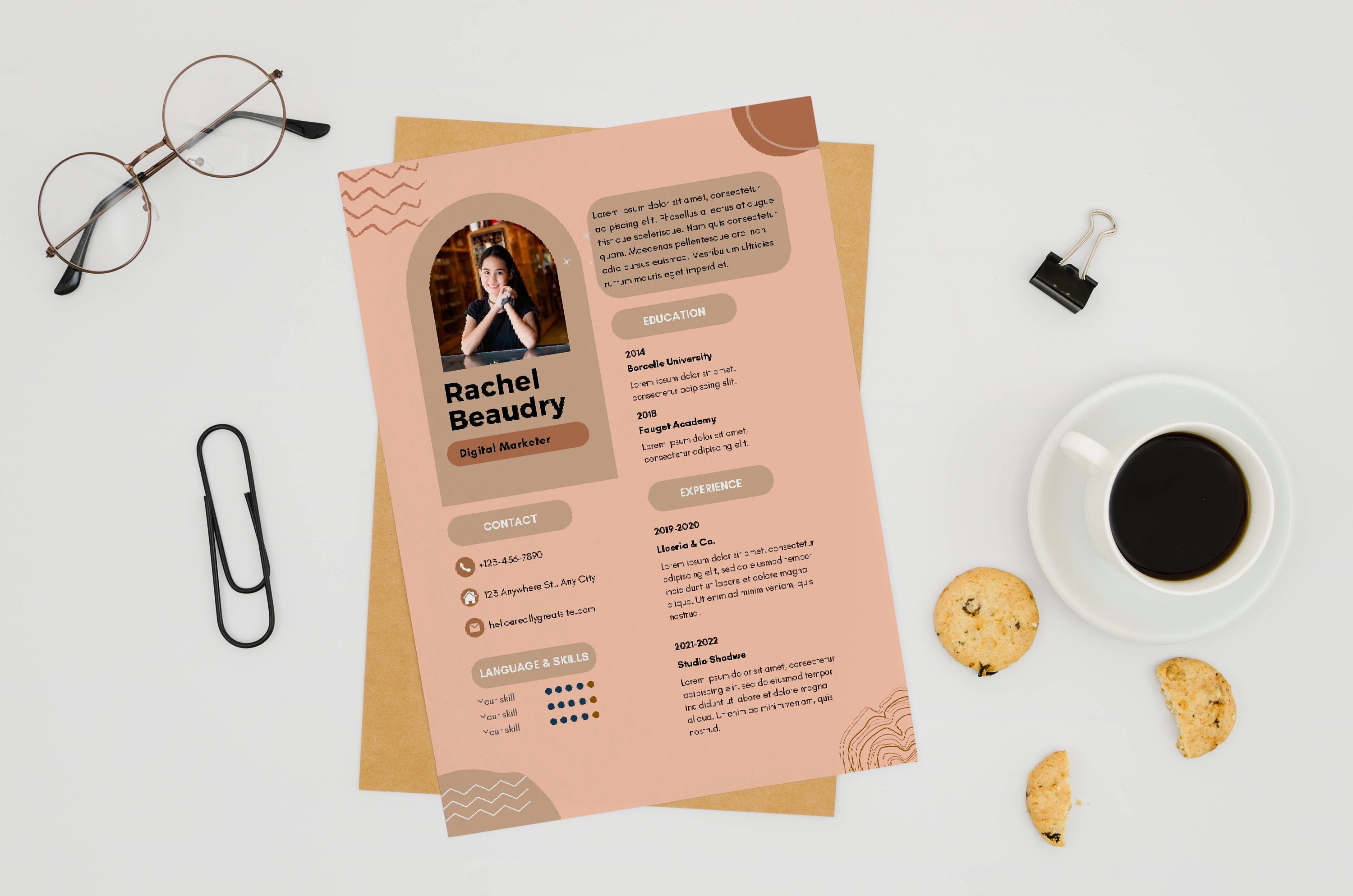 Professional Resume Template, Cv Template, Canva Resume Template ...