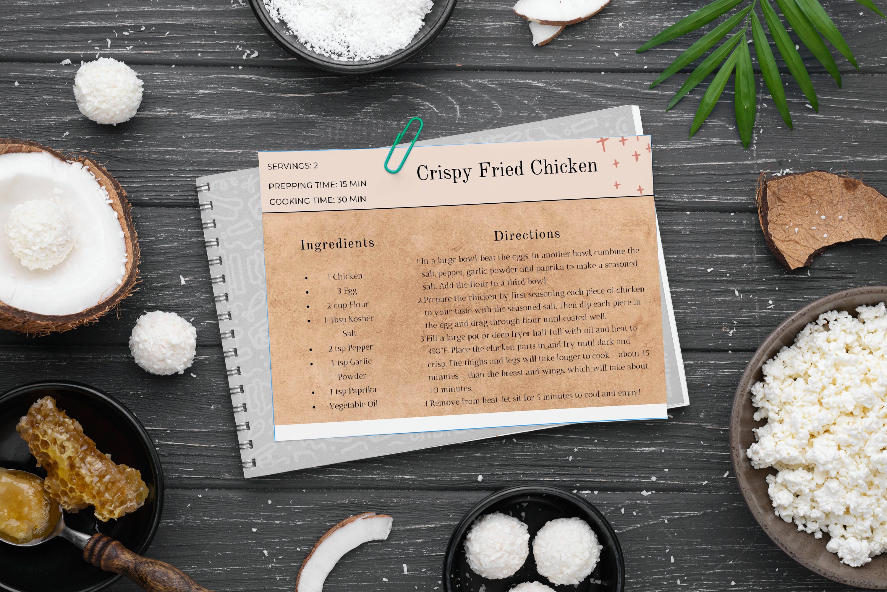 Editable Recipe Card Template, Minimal Brown Recipe Card, Modern Recipe ...