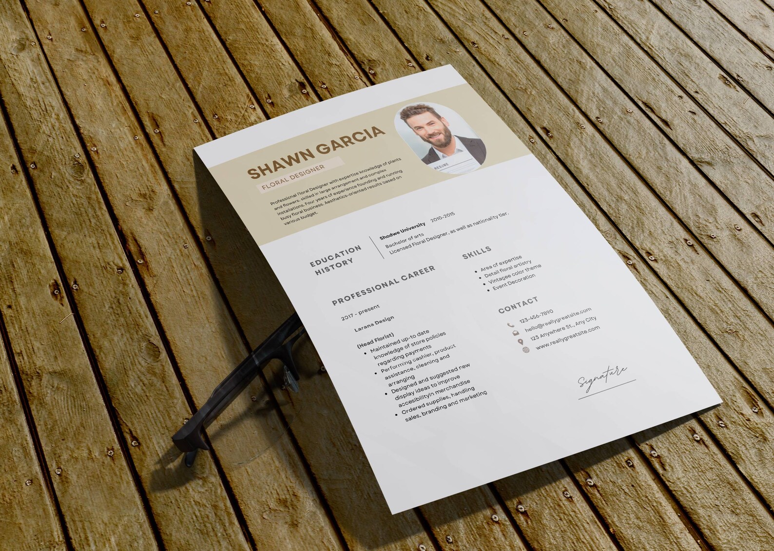 Resume Template, Resume Template Canva, Cv Template, Resume Cv With ...