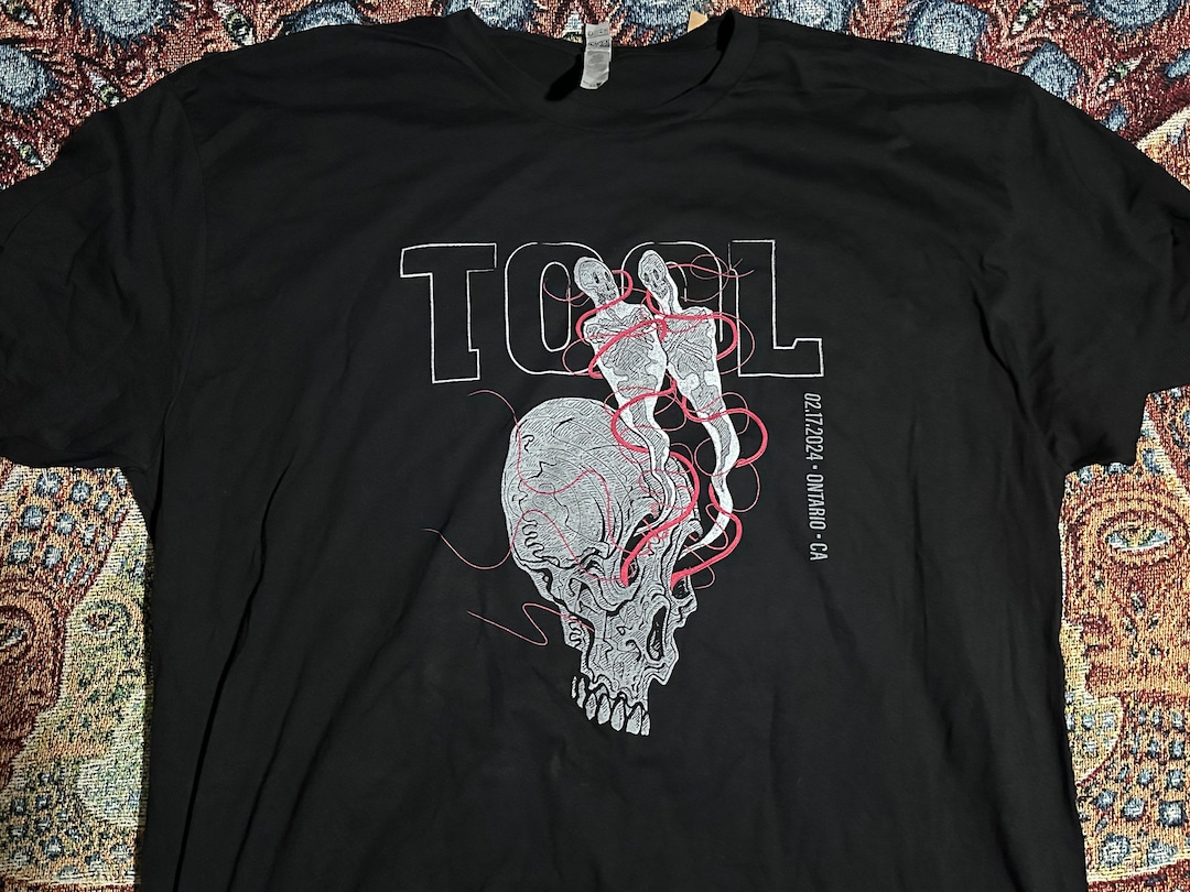 Tool Shirt Ontario California 2/17/24 Fear Inoculum Tour Sessanta Adam ...