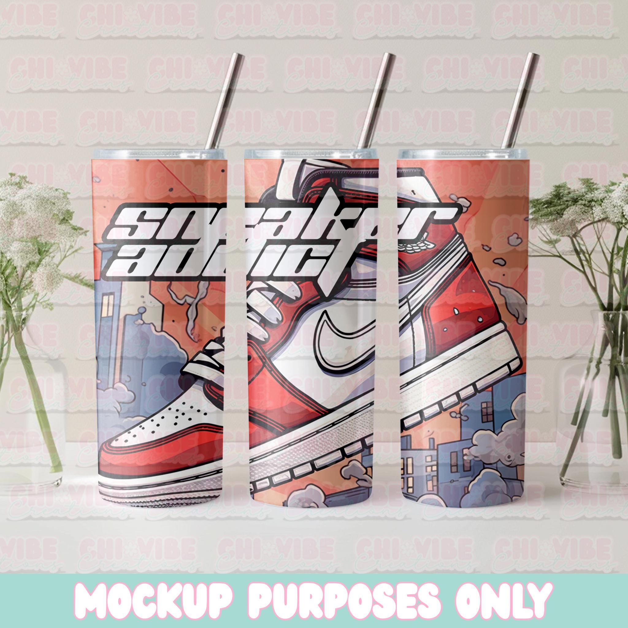 Nike Sublimation 20 OZ Skinny Tumbler Designs Full Tumbler Wrap Digital ...